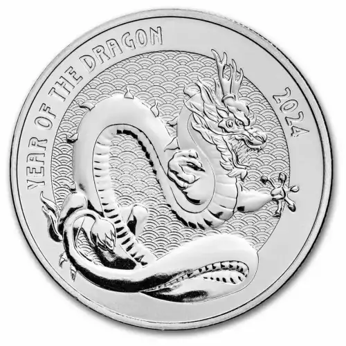 1 oz Silver Round - 2024 Year of the Dragon - RJBullion